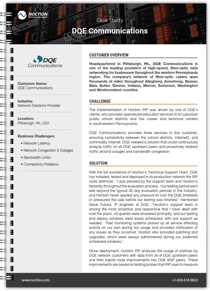 DQE Case Study | Noction