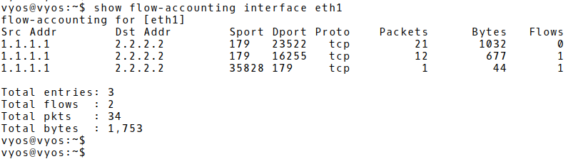 NetFlow Configuration on VyOS and Huawei Network Devices