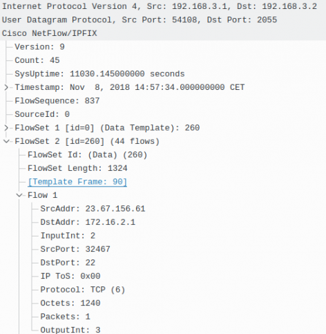 How to Configure Cisco Flexible NetFlow and Juniper j-Flow v8